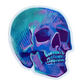 Cool Blue Skull Sticker – hellobluebelle